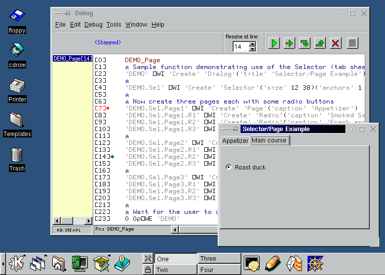 APLX GUI Programming