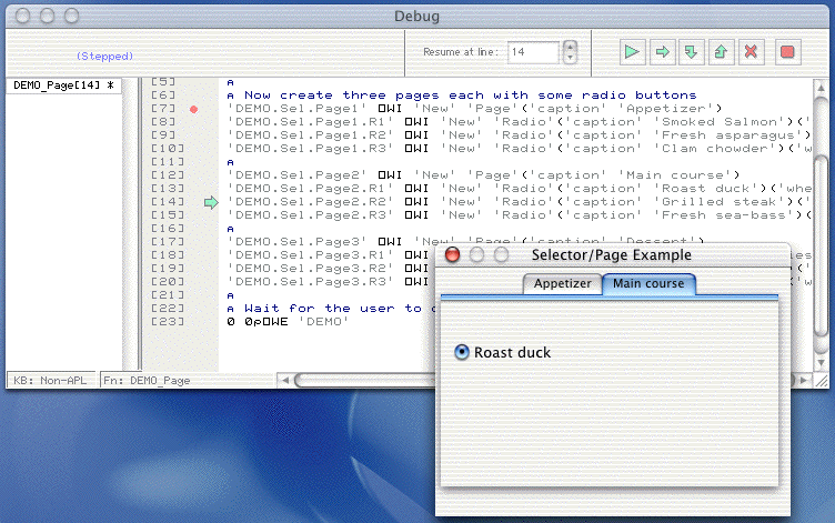 APLX GUI Programming